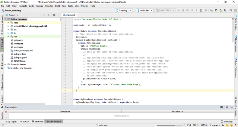 Tự học Flutter | Tạo ứng dụng Flutter đầu tiên và giải thích chi tiết ...